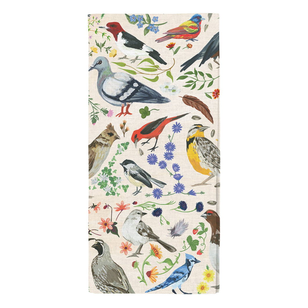 Feathered Friends Birds Kitchen Tea Towel – Little Red Wagon Native Nursery