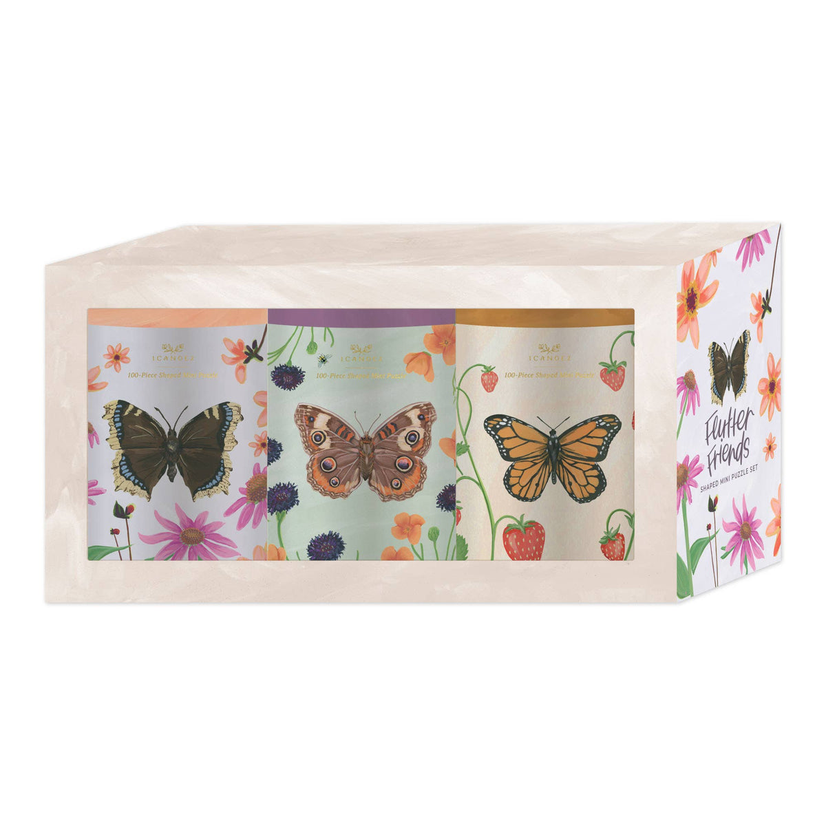 Butterfly Friends - 100 Piece Mini Jigsaw Puzzles - Set of 3 – Little ...