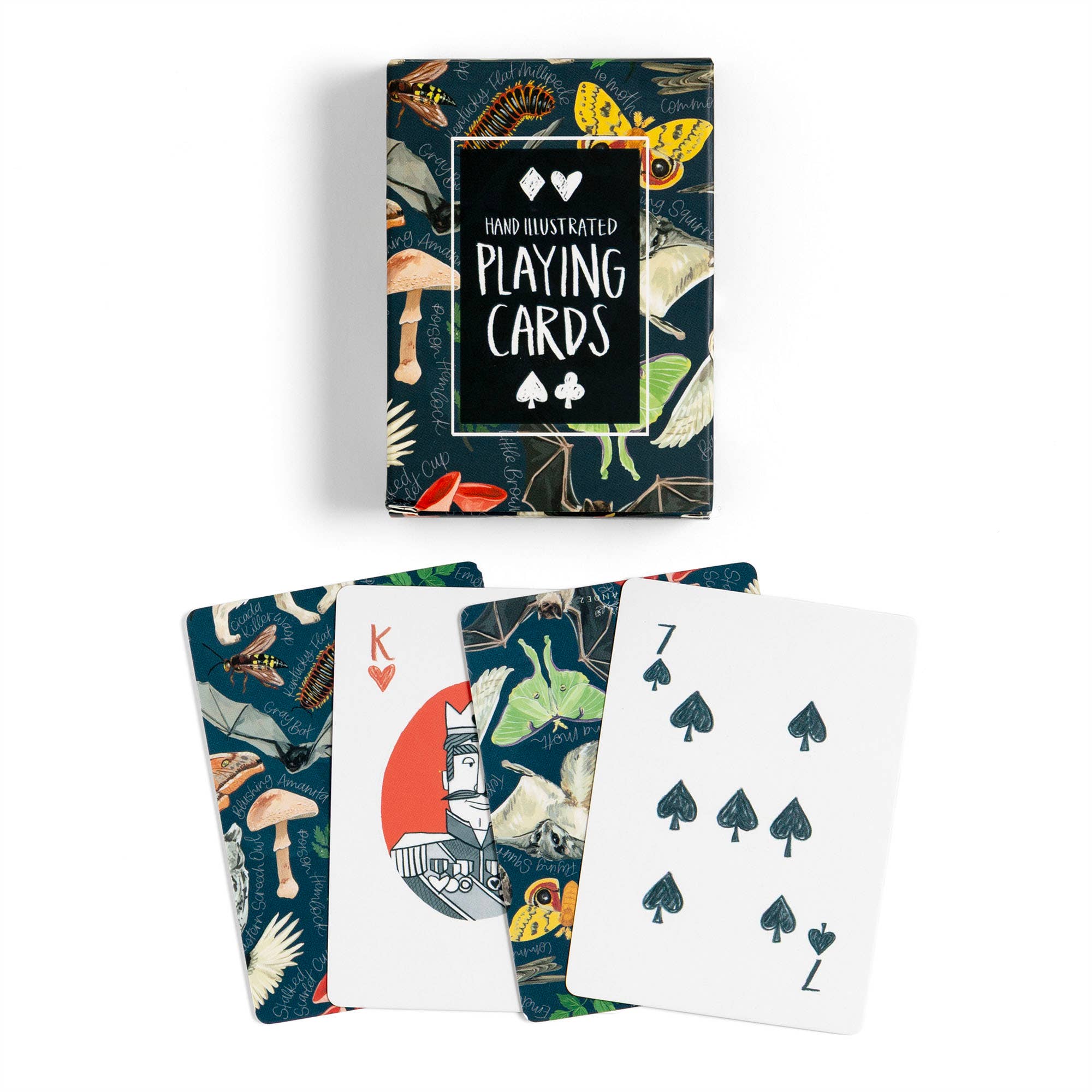 Midnight Flora & Fauna Deck of Playing Card – Little Red Wagon Native ...