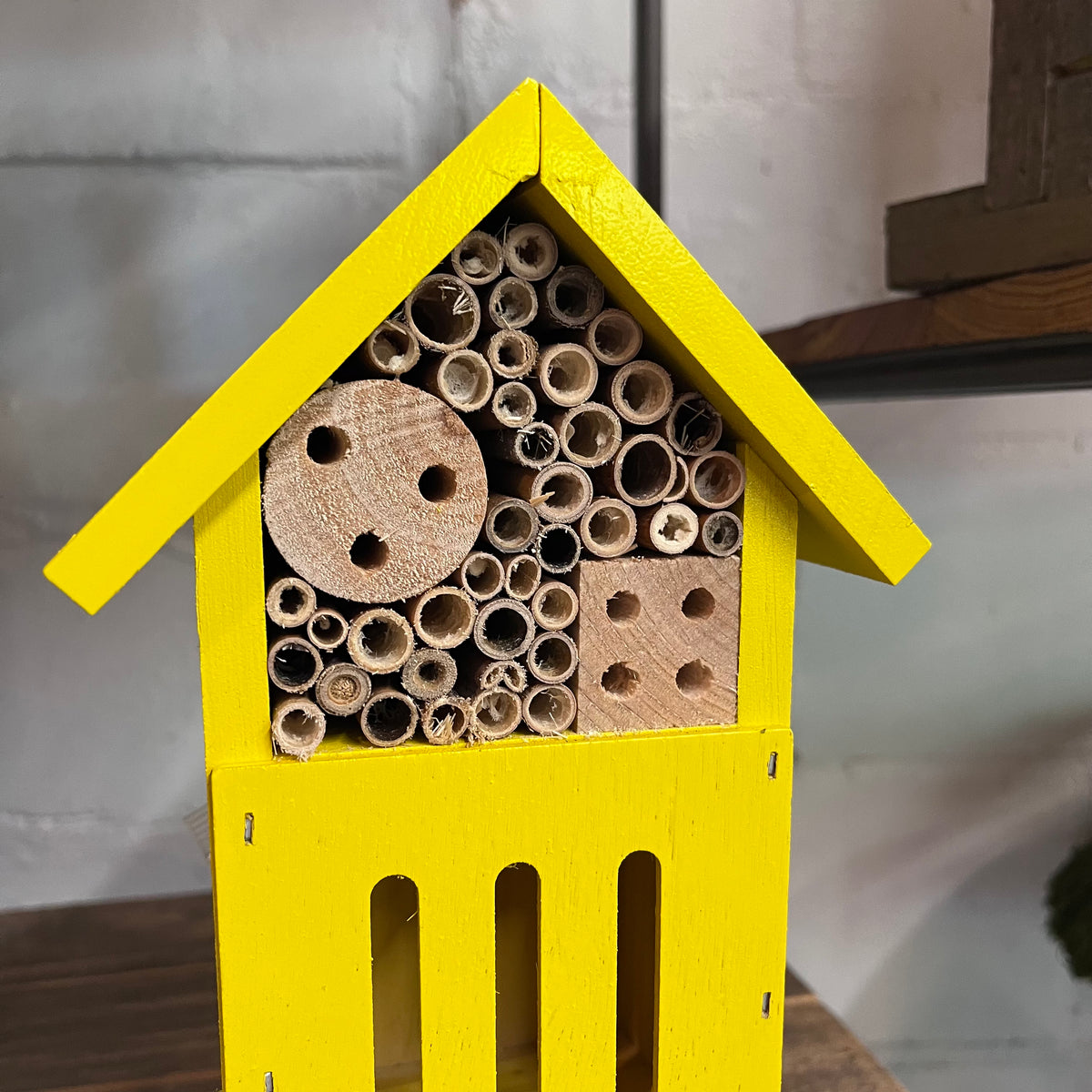 Bug/Bee Hotel - Yellow – Little Red Wagon Native Nursery