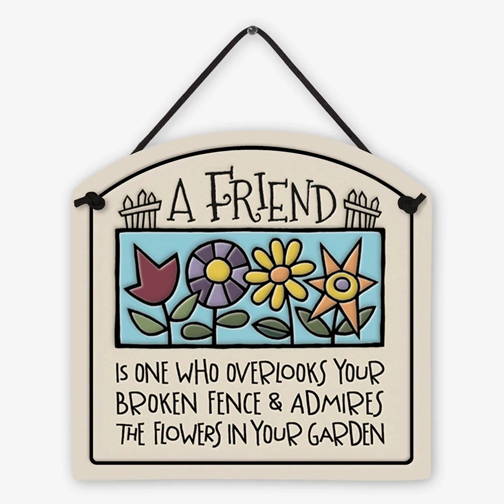 Ceramic Wall Art - A Friend Is – Little Red Wagon Native Nursery