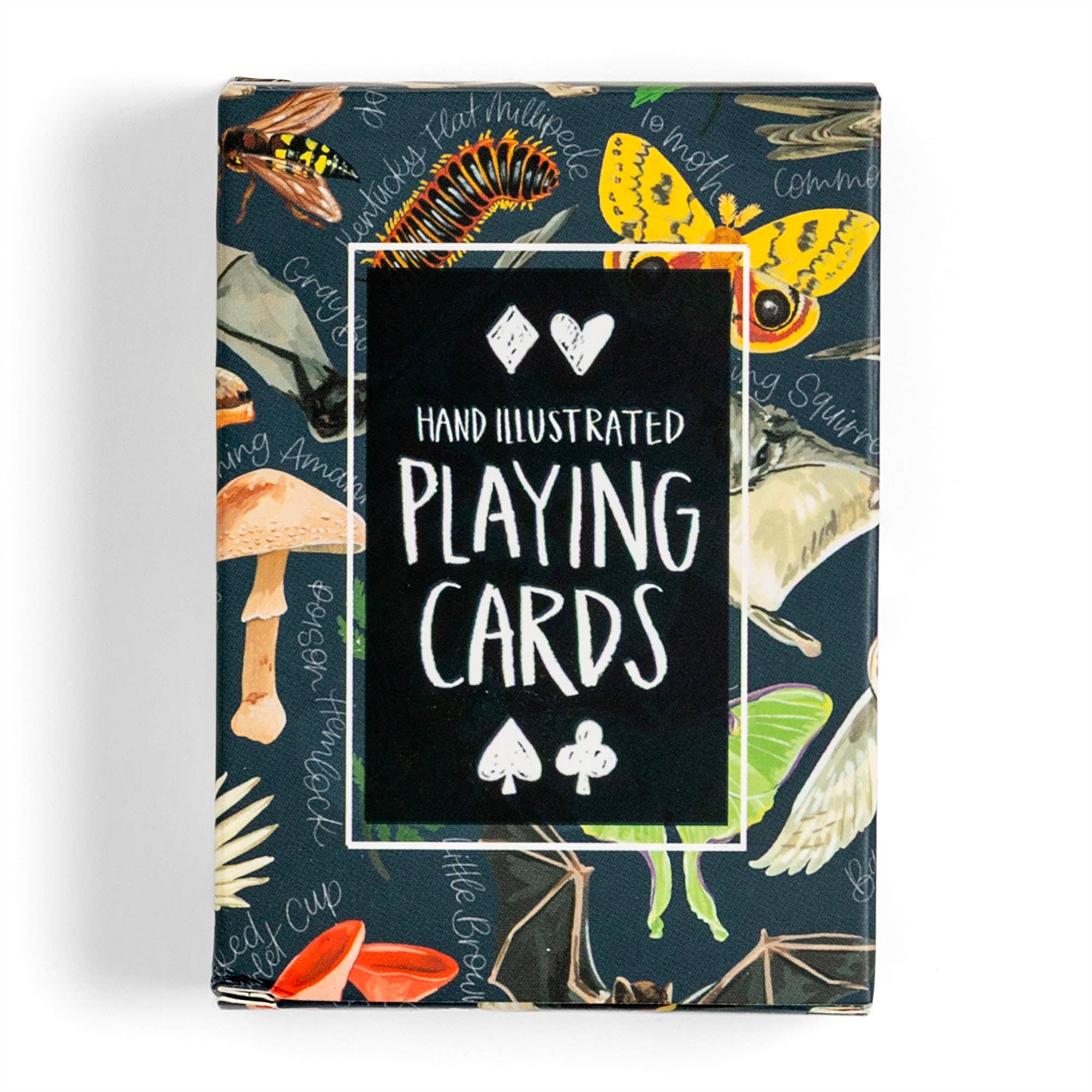 Midnight Flora & Fauna Deck of Playing Card – Little Red Wagon Native ...
