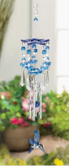Blue Hummingbird Wind Chimes – Little Red Wagon Native Nursery